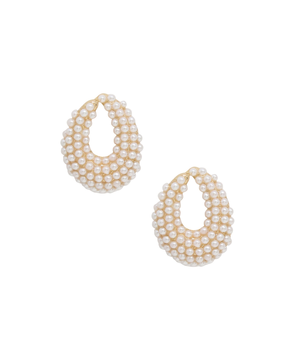 Click here for Ettika Cluster Stud Imitation Pearl Earrings - Gol... prices