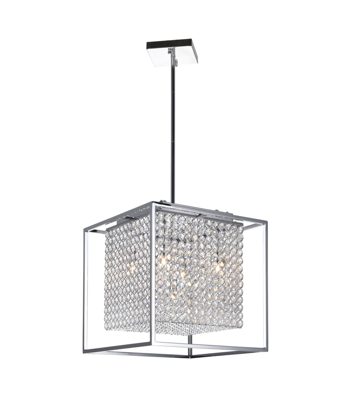 Click here for Cwi Lighting Cube 5 Light Mini Pendant - Chrome prices
