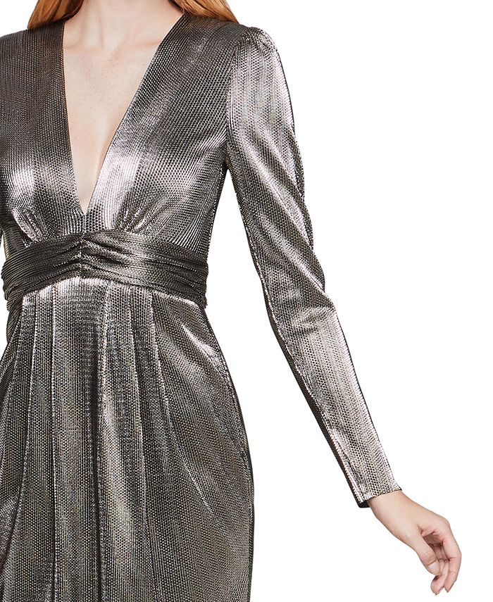 BCBGeneration Metallic Bodycon Dress - Macy's