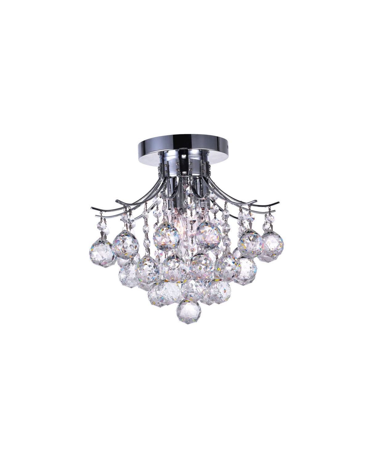 Click here for Cwi Lighting Princess 3 Light Flush Mount - Chrome prices