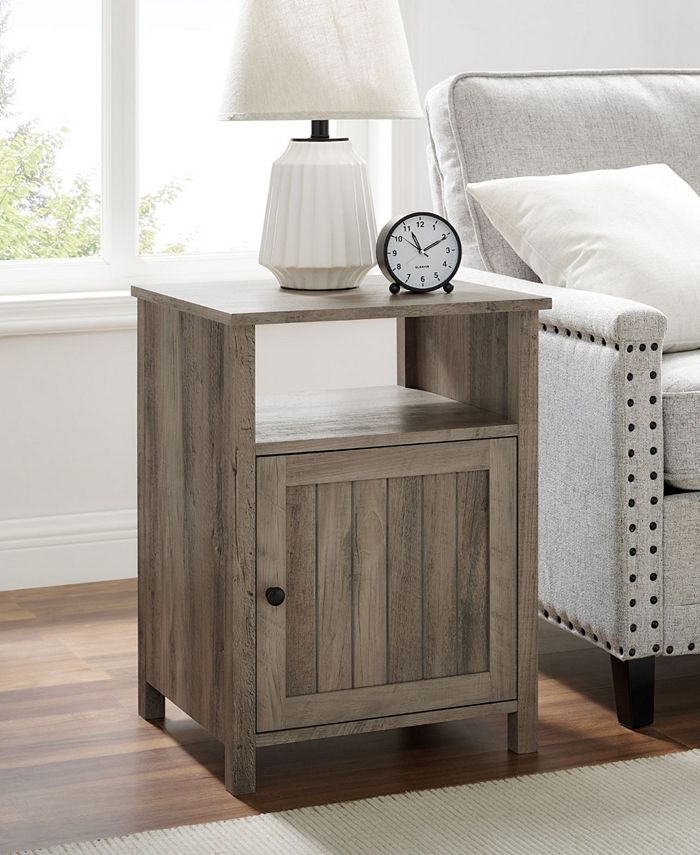 Walker Edison Grooved Door Side Table - Macy's
