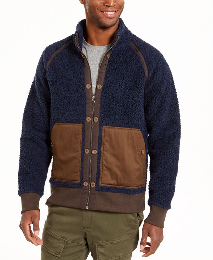 American Rag Men's Colorblocked Fleece Jacket, Created for Macy's - Macy's