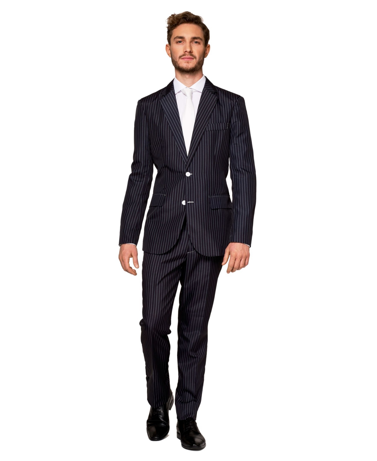 Click here for Suitmeister Mens Gangster Halloween Suit - Black prices