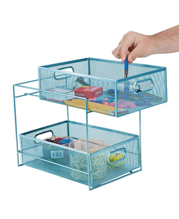 Mind Reader 2 Tier Storage Basket Organizer - Macy's