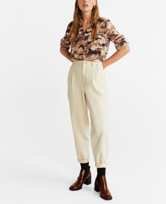 Mango Camo-Print Shirt - Macy's