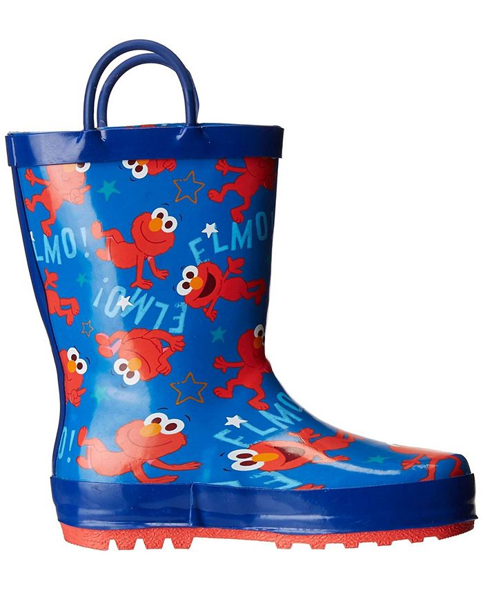 Sesame Street Elmo Little Boys and Girls Rainboots - Macy's