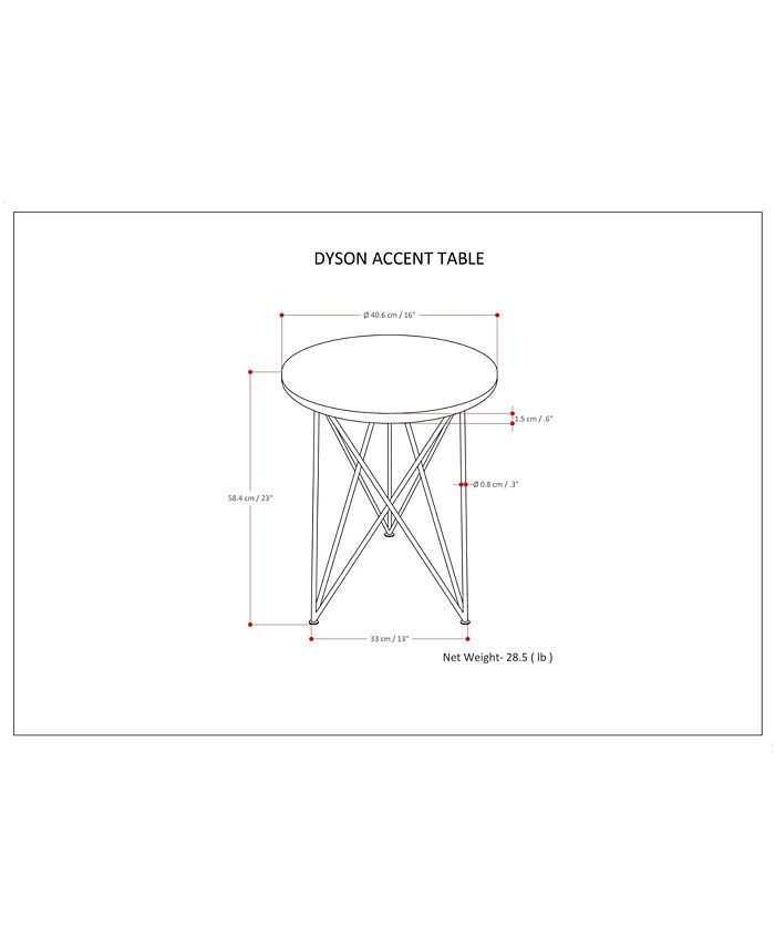 Simpli Home Dyson Accent Table - Macy's