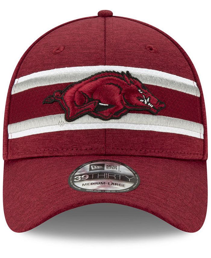 New Era Arkansas Razorbacks Team Color Stripe 39THIRTY Cap - Macy's