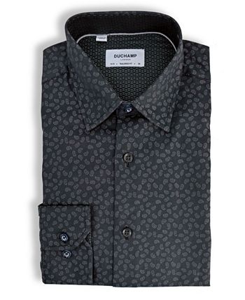 DUCHAMP LONDON Paisley Jacquard Dress Shirt - Macy's