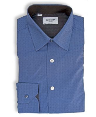 Duchamp London Stripe Cotton Dress Shirt - Macy's