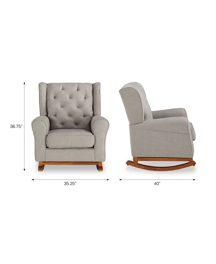 Baby Relax Paola Tufted Wingback Rocker - Macy's