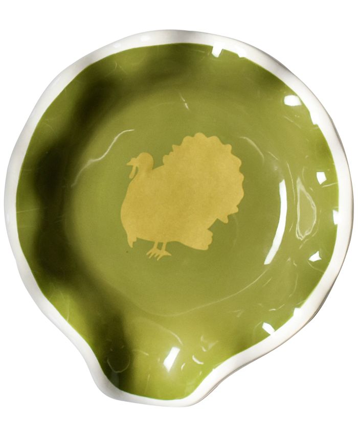 Coton Colors by Laura Johnson Turkey Ruffle Spoon Rest - Macy's