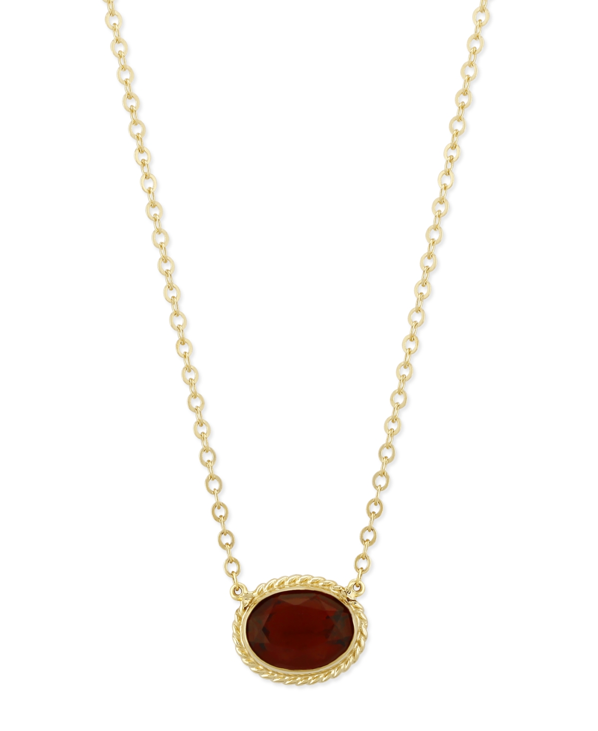 Click here for Gemstone Twist Gallery Necklace in 14k Yellow Gold... prices