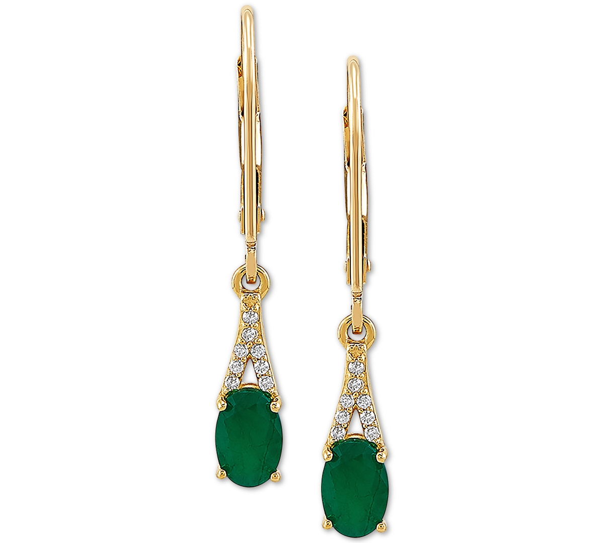 Click here for Emerald (7/8 ct. t.w.) & Diamond (1/20 ct. t.w.) D... prices