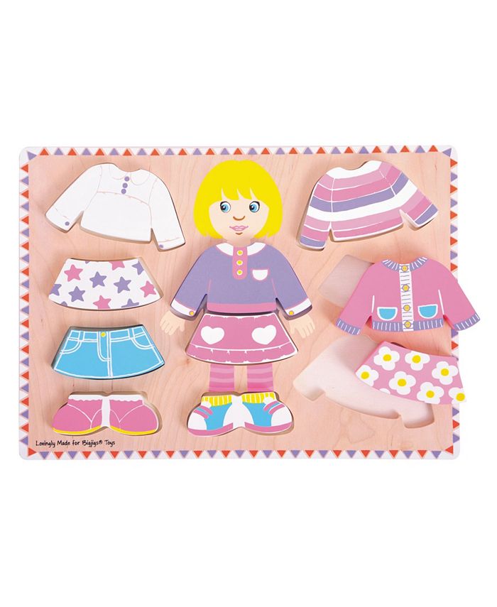 MasterPieces Puzzles Bigjigs Toys Big Dressing Girl Puzzle - Macy's