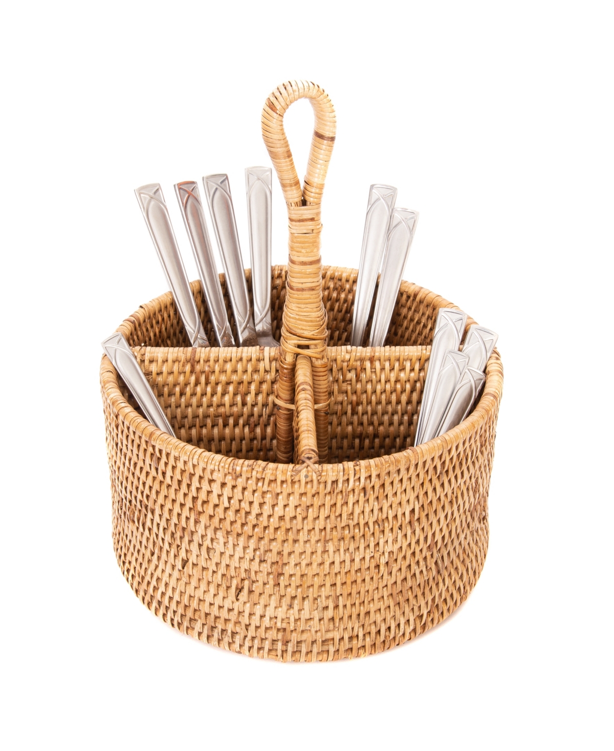 Click here for Artifacts Rattan 4 Section Caddy and Cutlery Holde... prices
