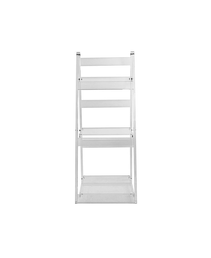 DesignStyles Clear Acrylic Ladder Shelf - Macy's