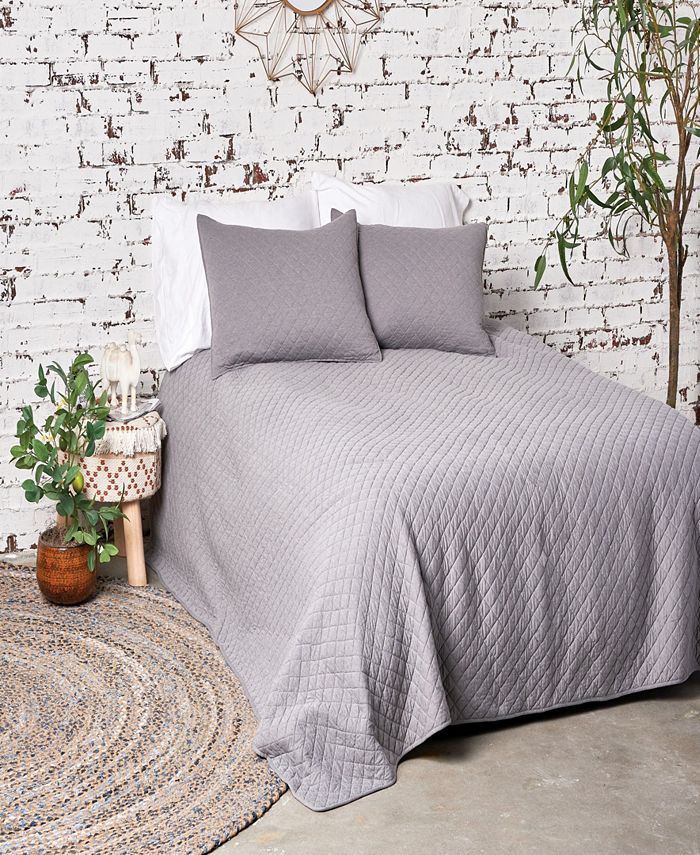 carol & frank Jersey Gray Quilt, Twin - Macy's