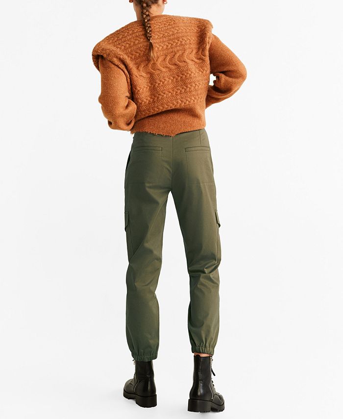 MANGO Cotton Cargo Pants - Macy's