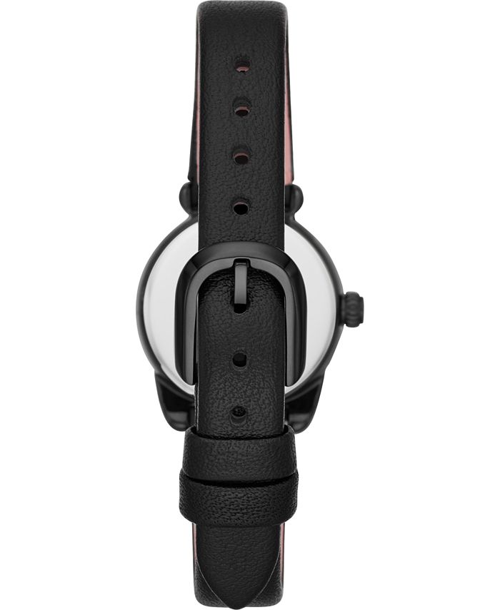kate spade new york Women's Cat Face Black Strap Watch 26mm - Macy's