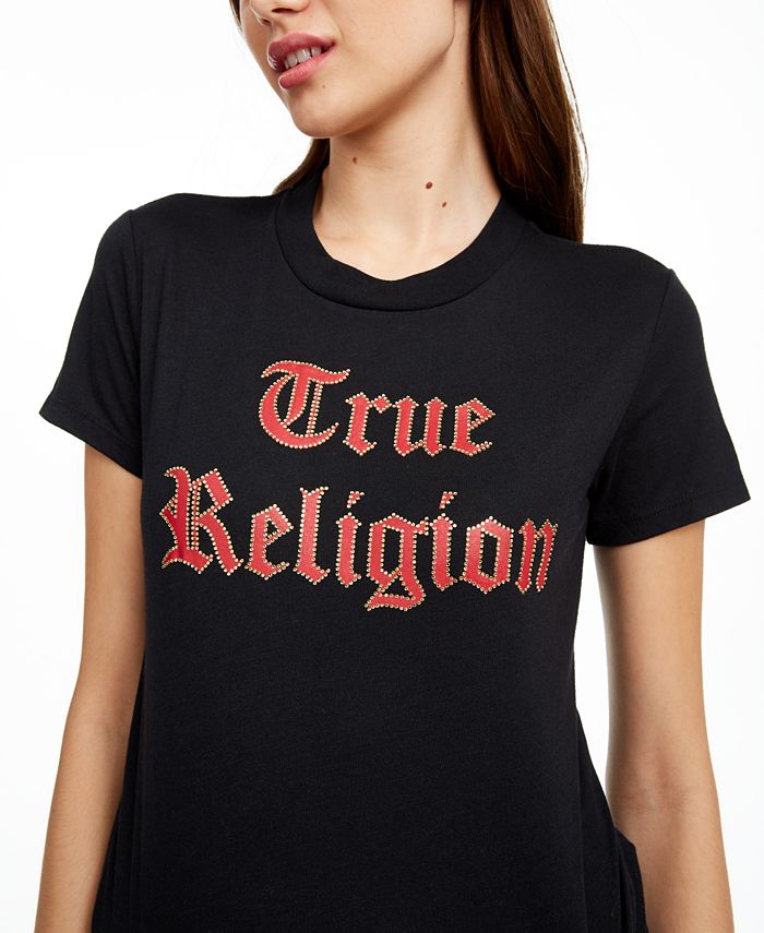 True Religion Bedazzled Logo Top - Macy's