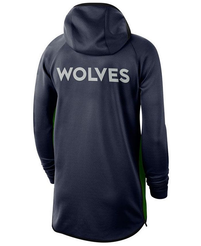 Nike Men's Minnesota Timberwolves Thermaflex Showtime Full-Zip Hoodie ...