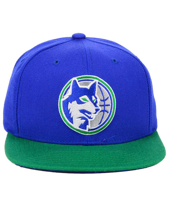 Mitchell & Ness Minnesota Timberwolves 2 Tone Classic Snapback Cap - Macy's