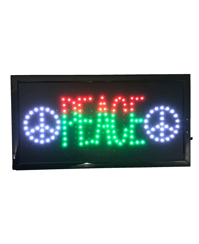Creative Motion Electrical Peace LED Sign - Macy's