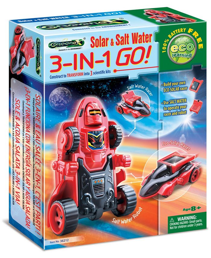 Areyougame Tedco Toys Greenex Solar Salt Water 3-in-1 Go - Macy's