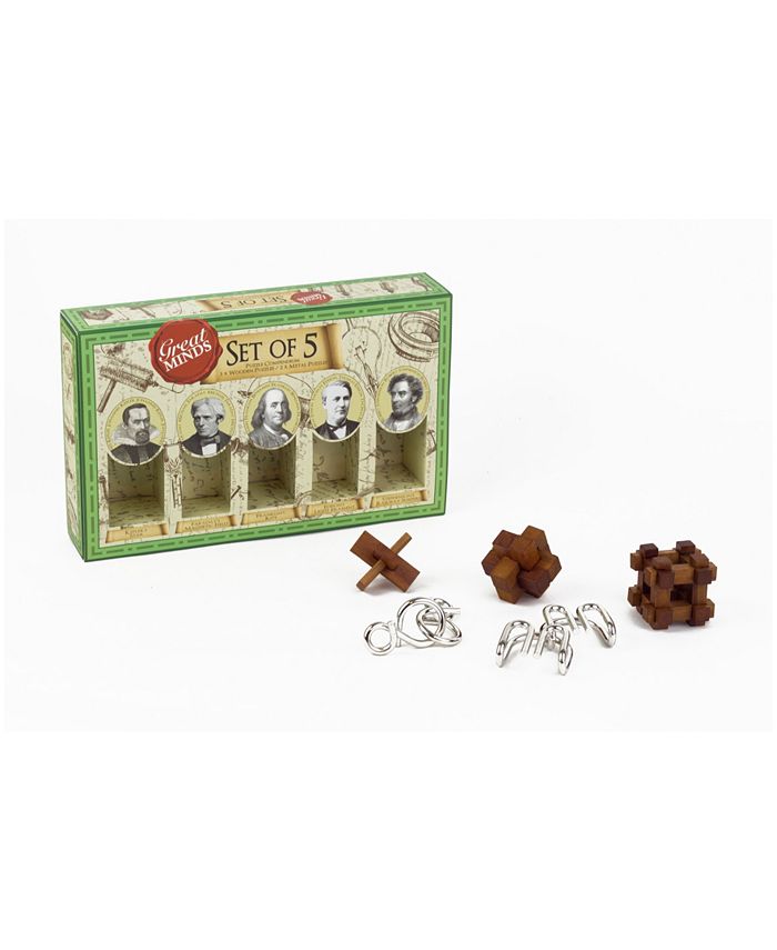 Professor Puzzle Great Minds Set of 5 Puzzle Compendium Male - Macy's