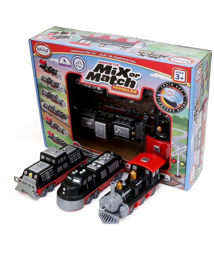 Popular Playthings Magnetic Mix or Match Vehicles - Train Set - Macy's