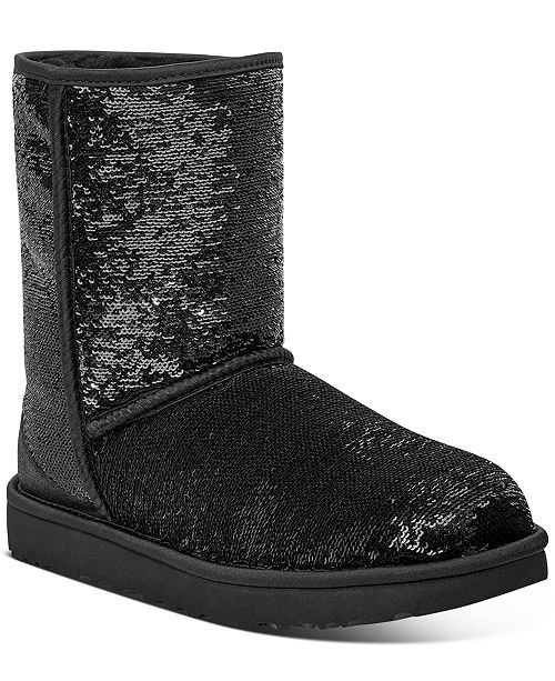 UGG® Women's Classic Short Cosmos Sequin Boots & Reviews - Boots & Booties - Shoes - Macy's