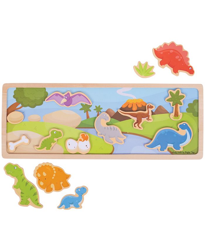 Bigjigs Toys Wooden Magnetic Story Board - Dinosaur - Macy's