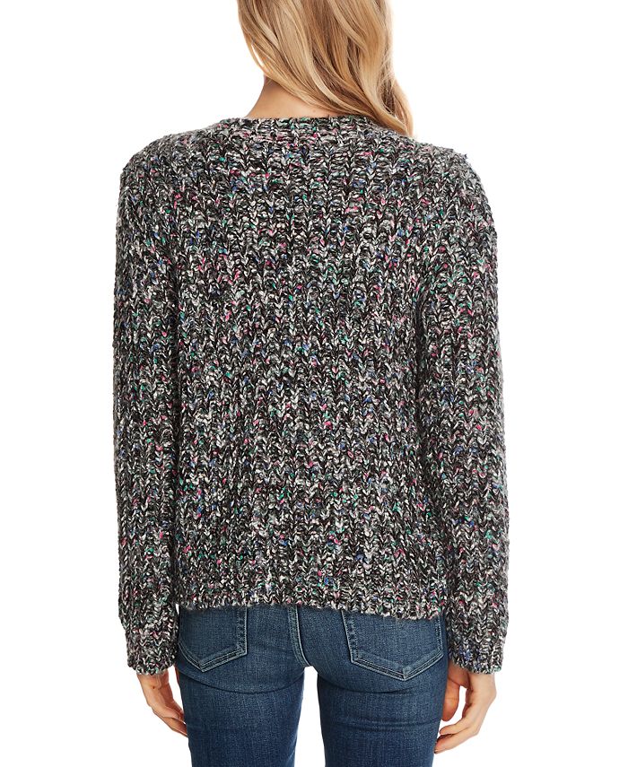 CeCe Multicolored Crew-Neck Sweater - Macy's