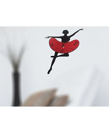 Creative Motion Artistic Acrylic Clock with Dancer Design - Macy's