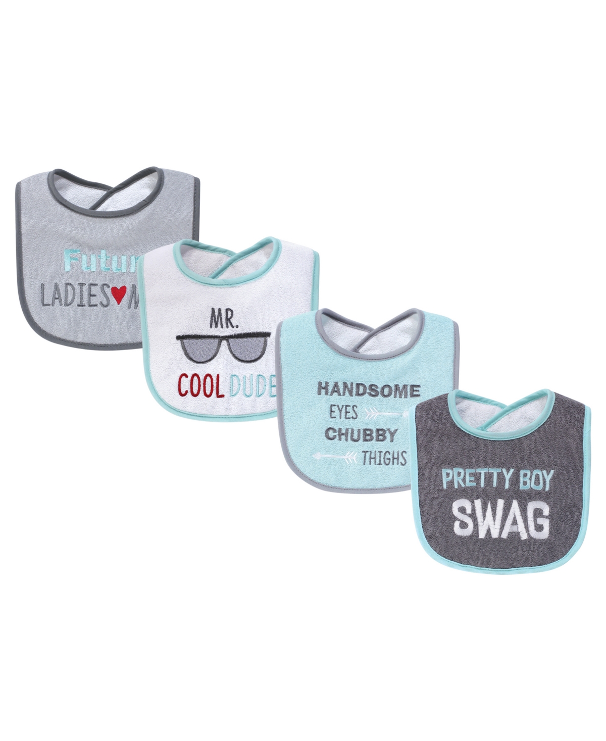 Click here for Hudson Baby Boys 4Pk Fiber Filled Bibs - Multi prices