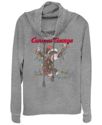 Fifth Sun Juniors Curious George Christmas Light Tangle Sketch Cowl ...