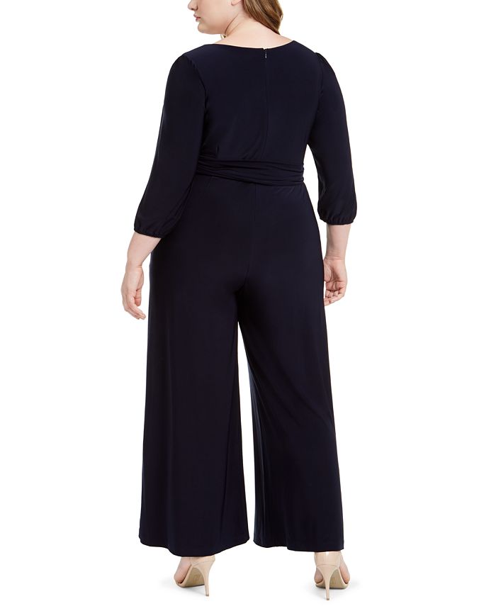 Taylor Plus Size Solid Jumpsuit - Macy's