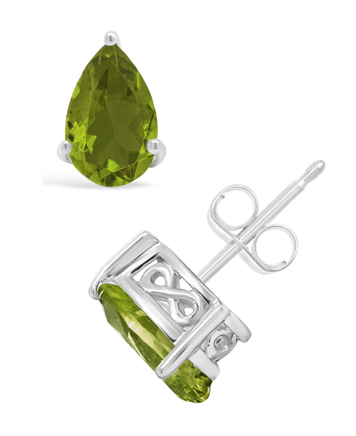 Click here for Pear-shape Gemstone Stud Earrings in Sterling Silv... prices