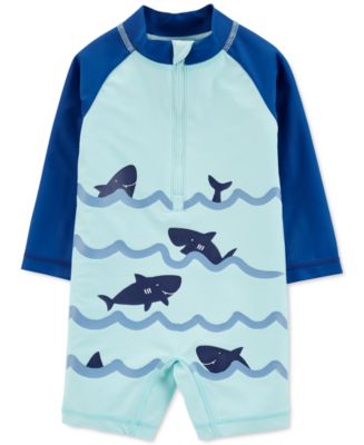 Carter's Baby Boys 1-Pc. Shark-Print Rash Guard - Macy's