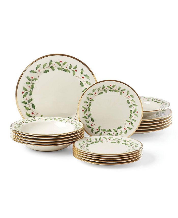 Lenox Holiday 18 Piece Dinnerware Set, Created for Macy's - Macy's