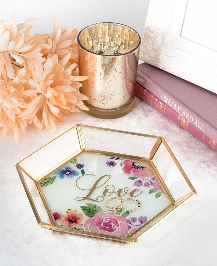 Lillian Rose Geometric Glass Tray Wedding Guestbook Alternative in a ...