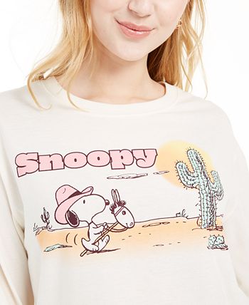 Warner Brothers Juniors' Snoopy Desert T-Shirt - Macy's