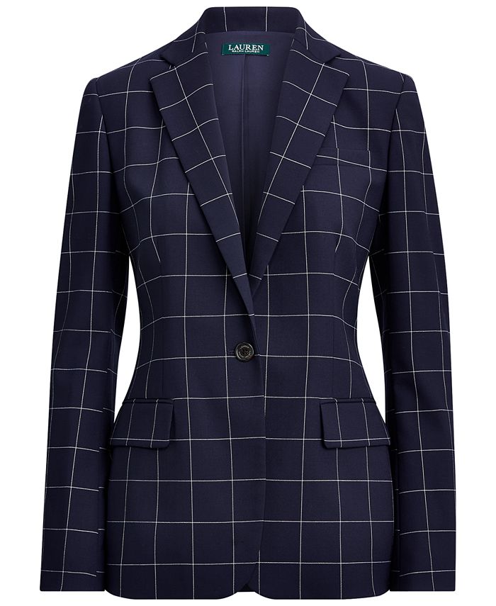 Lauren Ralph Lauren Geometric Blazer - Macy's