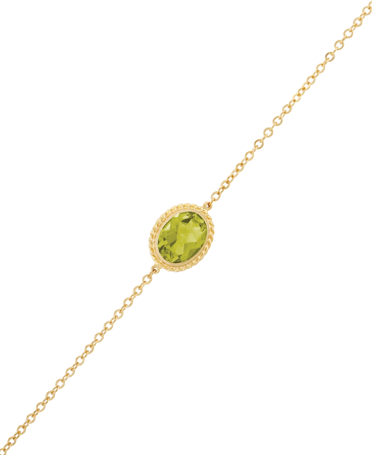 Click here for Gemstone Twist Gallery Bracelet in 14k Yellow Gold... prices
