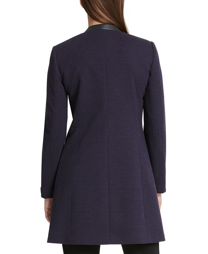 DKNY Knit Long Topper Jacket - Macy's