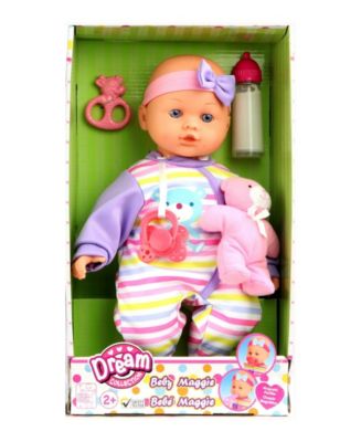 Dream Collection 14" Baby Doll Maggie with Teddy - Macy's