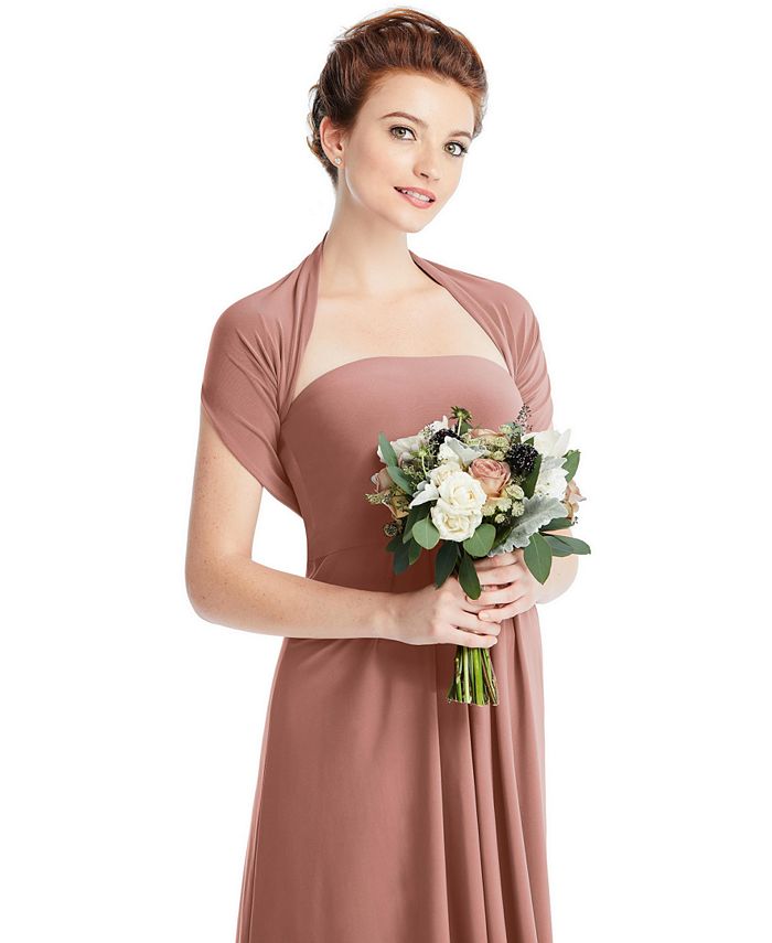 Dessy Collection Midi Loop Convertible Dress & Removable Shrug ...