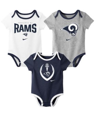 Nike Baby Los Angeles Rams Icon 3 Pack Bodysuit Set - Macy's