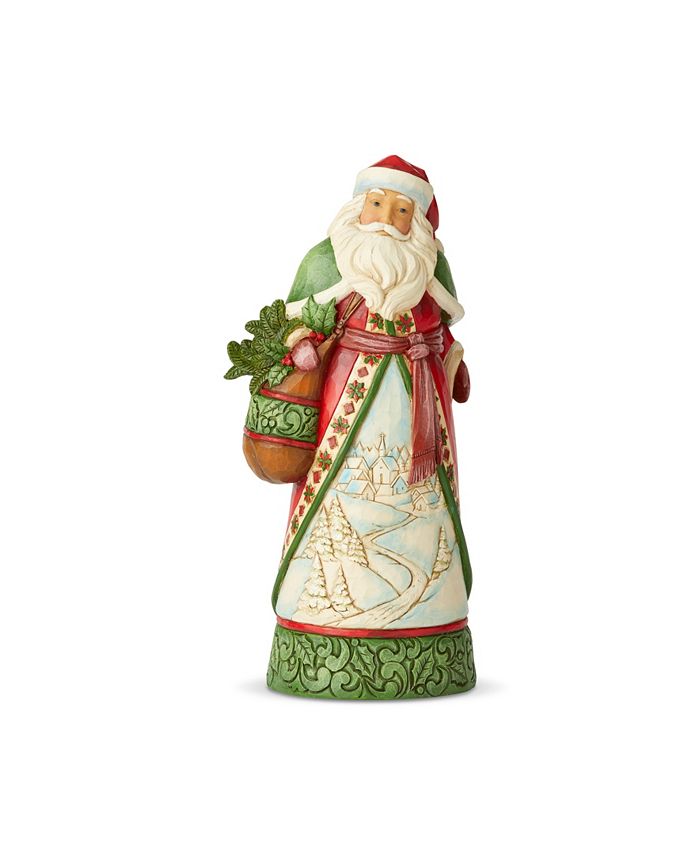 Enesco Santa with Winter Scene - Macy's